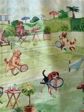 T.J.Maxx | Bags | Tennis Dog Print Reusable Tote Bag | Poshmark